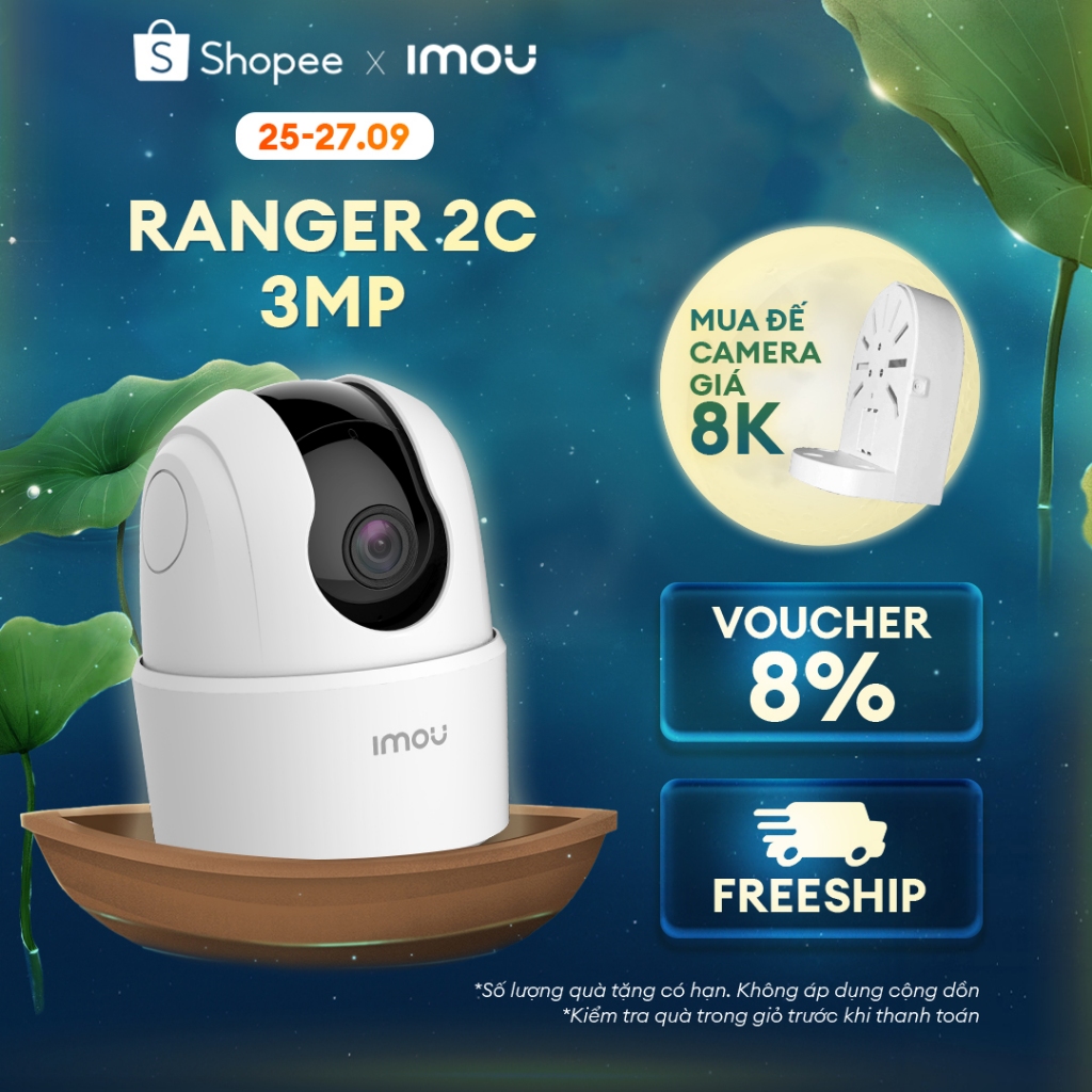 Camera Wifi trong nhà Imou Ranger 2C (3MP) I IPC-TA32CP I Đàm thoại hai ...