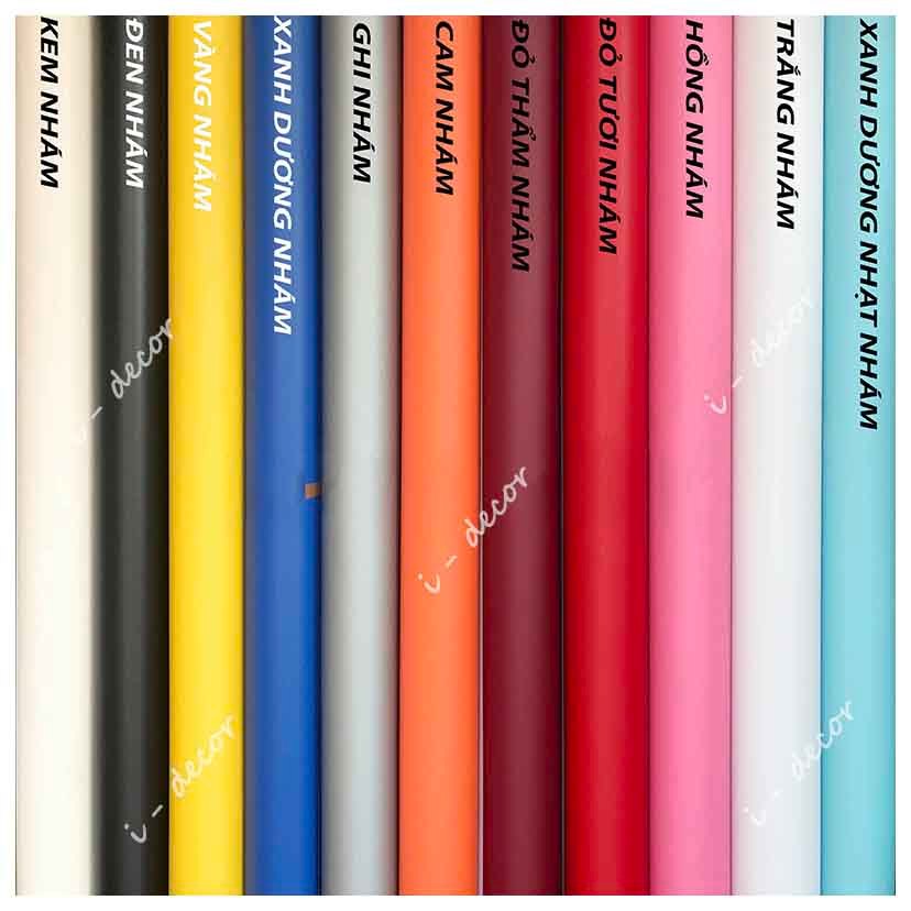 [Hỏa Tốc]Decal màu mặt nhám sẵn keo khổ 1.2 mét | Shopee Việt Nam