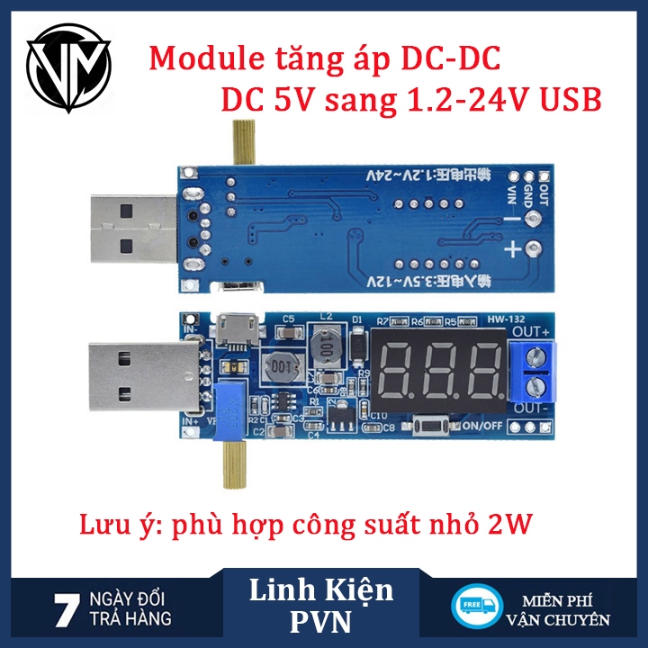 Mô Đun Tăng Áp cổng USB DC-DC 5V sang 1.2V-24V có màn hình | Shopee Việt Nam