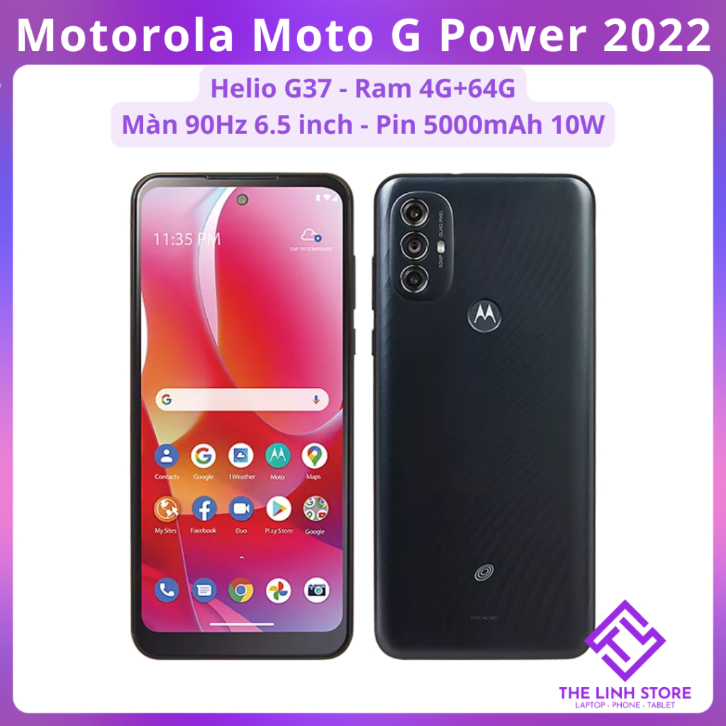 Điện thoại Motorola Moto G Power 2022 (XT2165) màn 6.5 inch 90Hz ...