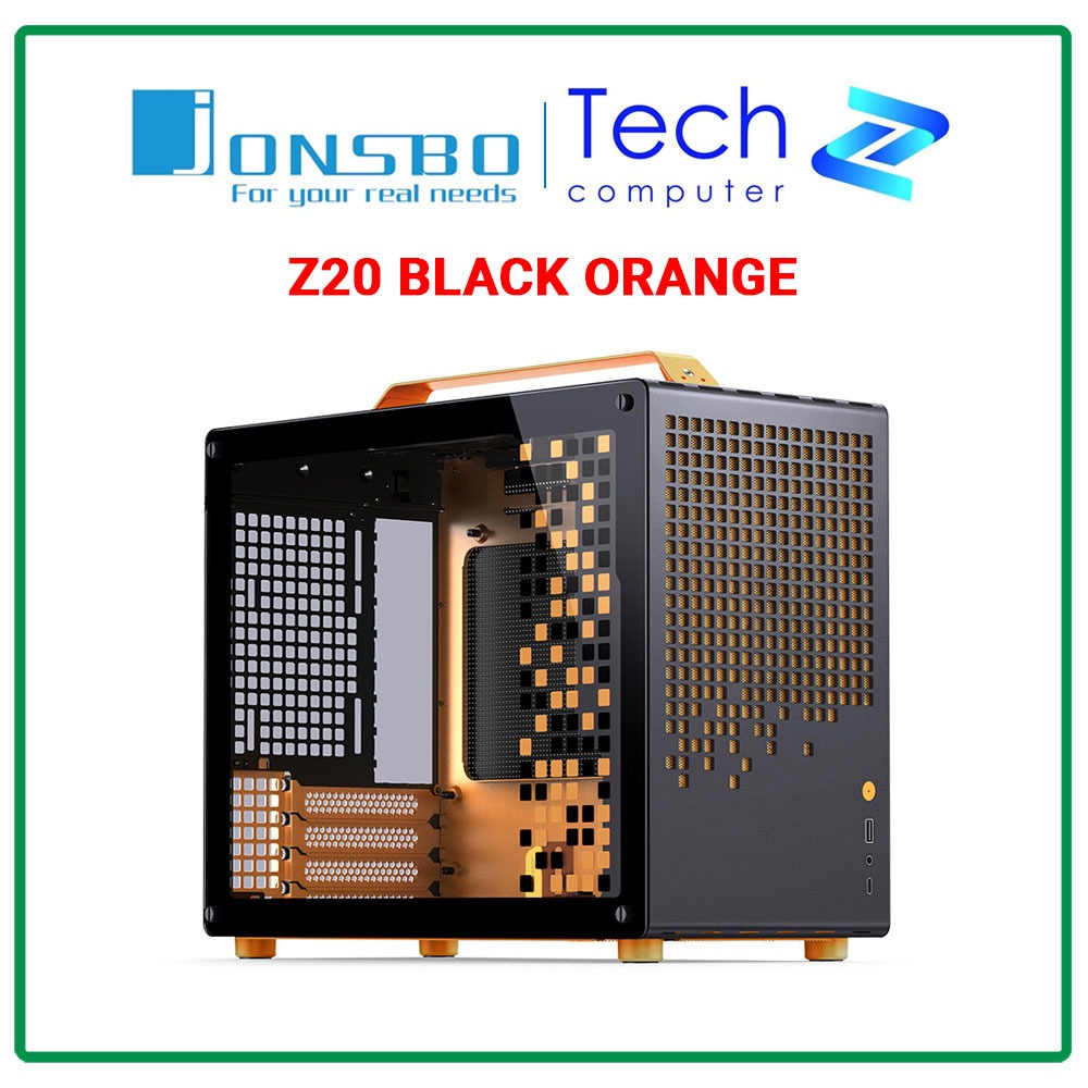Vỏ case JONSBO Z20 BLACK ORANGE (mATX/Mid Tower/Màu Đen Cam) | Shopee ...