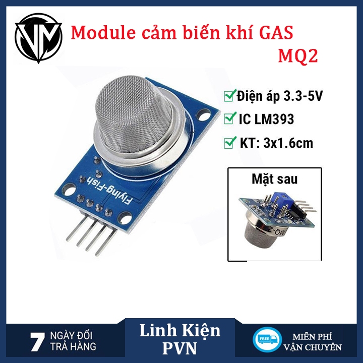 Mạch Cảm Biến Khí Ga MQ2 - Module Cảm Biến Khí GAS MQ2 | Shopee Việt Nam