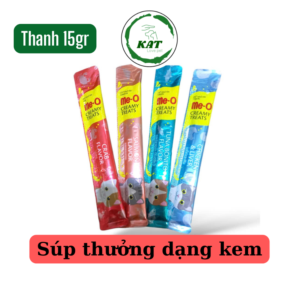 [Thanh lẻ 15gr] Súp thưởng cho mèo dạng kem ME-O Creamy 15gr - KAT ...