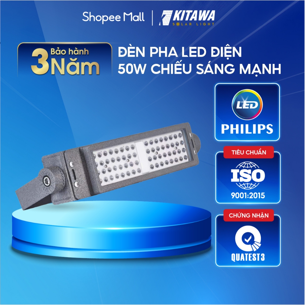 Đèn Pha LED Điện 50W Chip LED Siêu Sáng KITAWA - AC.DP07.50 | Shopee Việt Nam