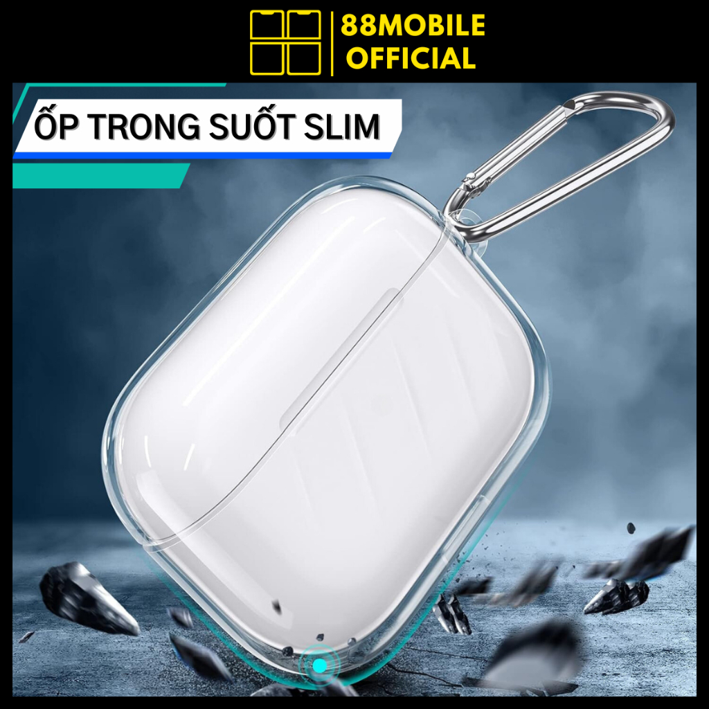 Vỏ case ốp Slim trong suốt bảo vệ dành cho tai nghe air.pods 1/2/3/Pro ...
