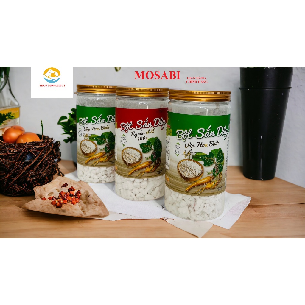 Bột sắn dây nguyên chất 100%-bột sắn dây ướp hoa bưởi 500g | Shopee ...