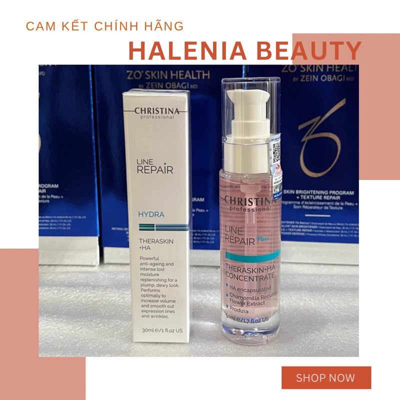 Tinh chất cấp nước phục hồi Christina Theraskin + HA Concentrate 30ml ...