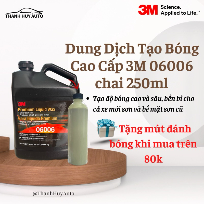 Xi đánh bóng hoàn thiện 3M 06006 – Tạo lớp phủ sáng mịn như gương, dùng ...
