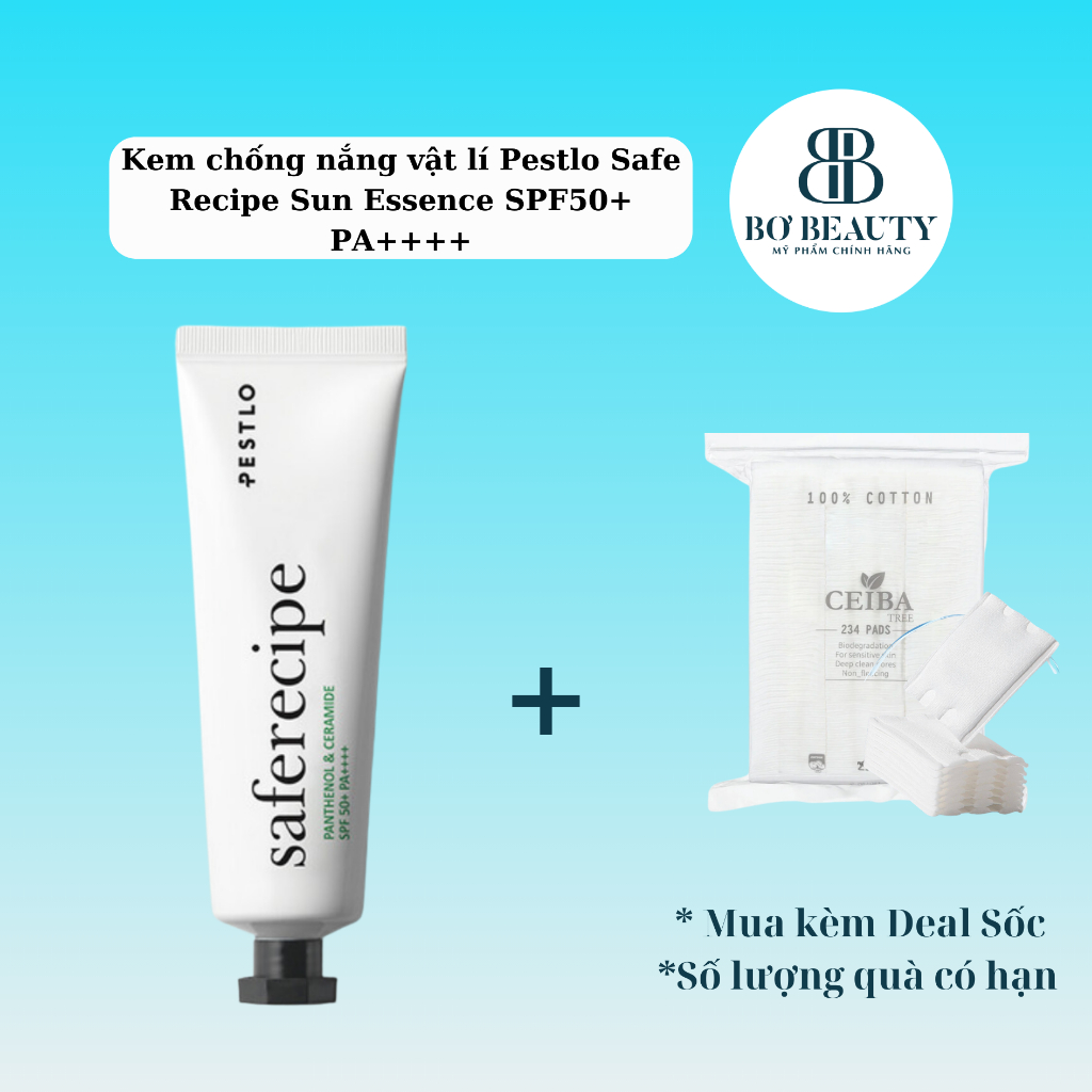 Kem chống nắng vật lí Pestlo Safe Recipe Sun Essence SPF50+ PA ...