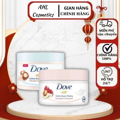 Kem Tẩy Tế Bào Chết Body Dove Macca Lựu Đỏ Chăm Da Sáng Mịn, Giữ Ẩm ...
