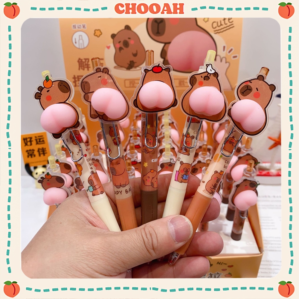 Bút gel ngòi 0.5mm Labubu, Capybara cute CHOOAH BUTMONG155 | Shopee ...