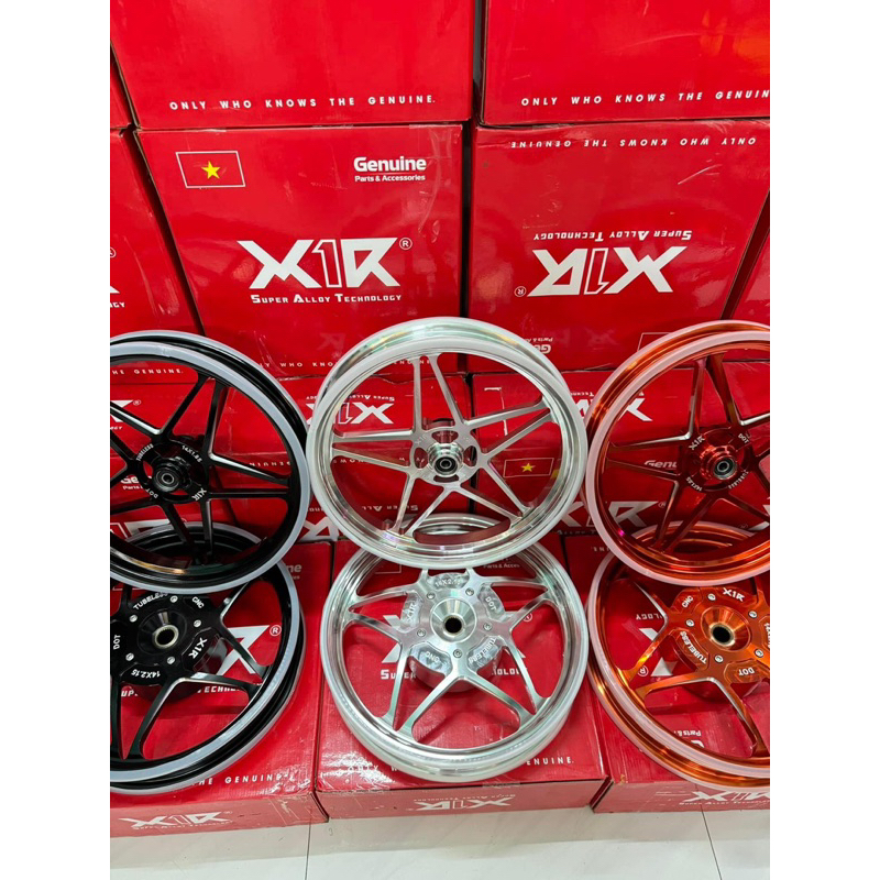 Mâm CNC X1R Ngôi Sao Vario đen cam crom | Shopee Việt Nam
