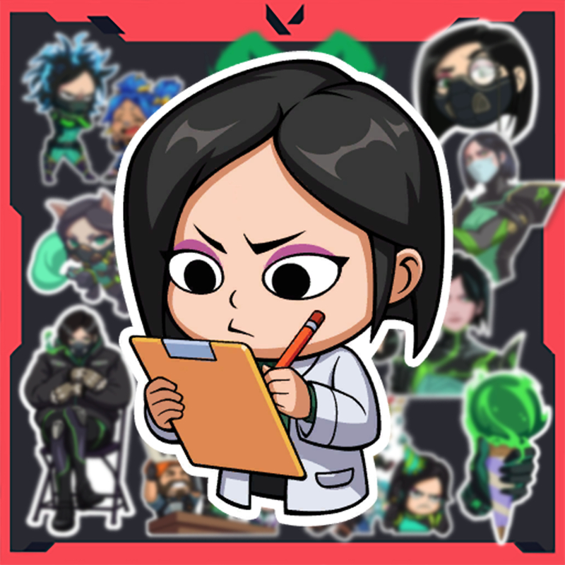 Sticker Valorant - Hình dán Agent Viper (set 13 hình) | Shopee Việt Nam