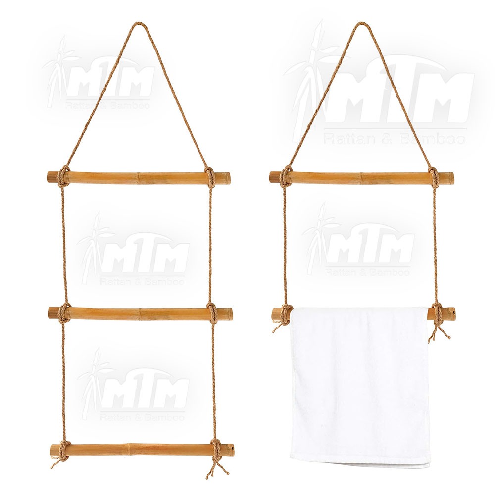 Thang tre cột dây thừng / Thang dây decor, trang trí treo tường - Dùng ...