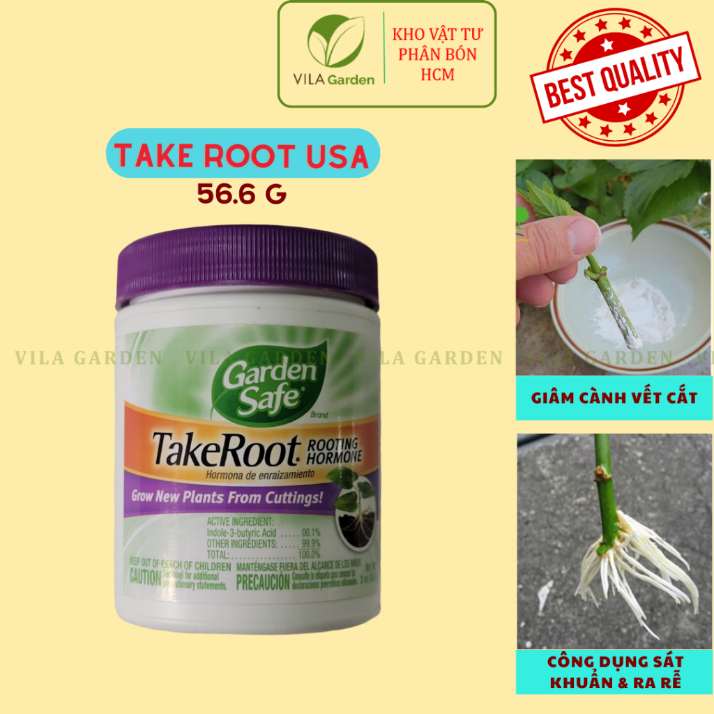 Bột kích rễ giâm cành - Garden safe TakeRoot - hormone dạng bột siêu kích rễ 56.6gr (VILA Garden ...