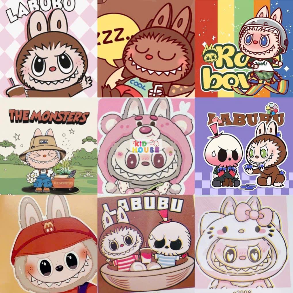 Tranh số hóa capybara, loopy, labubu, Tranh tô màu số hóa đã căng khung ...