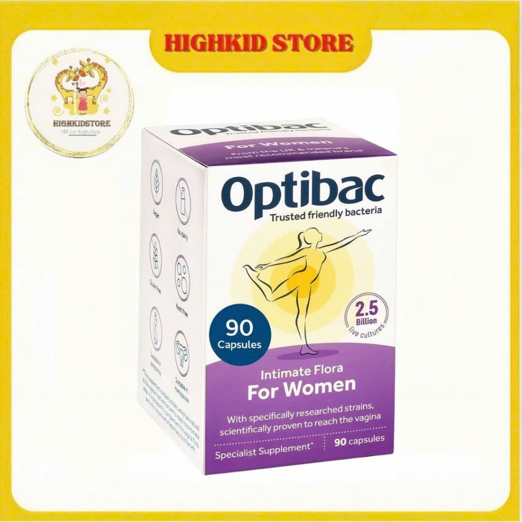 Made in Italy - Men vi sinh Optibac tím (Optibac For Women) 90 viên ...