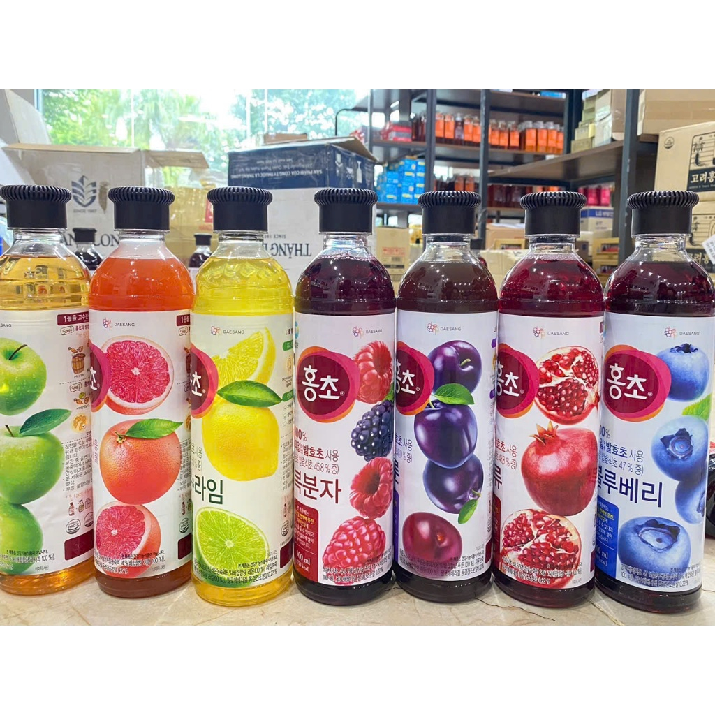 Giấm Lựu Giảm Cân / Nước Lựu Ép Lên Men Hongcho Ofood Hàn Quốc Chai 500ml | Shopee Việt Nam