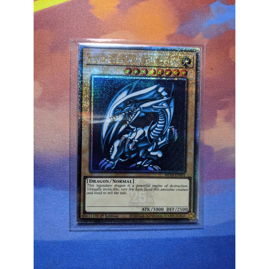 Lá thẻ bài Blue-Eyes White Dragon - MP24-EN001 - Quarter Century Rare 1st Edition | Shopee Việt Nam