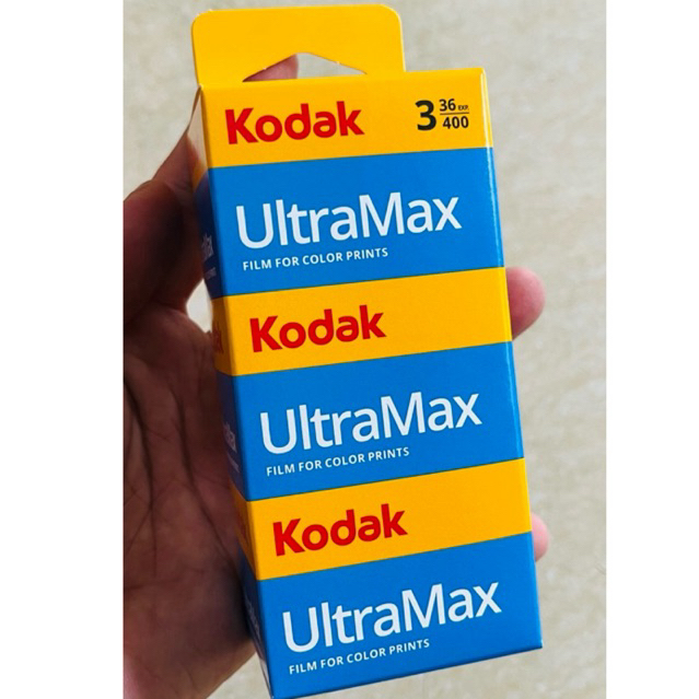 Combo Pack 3 cuộn Kodak Ultramax 400 36exp Date 02/2027 film 35mm Loại ...