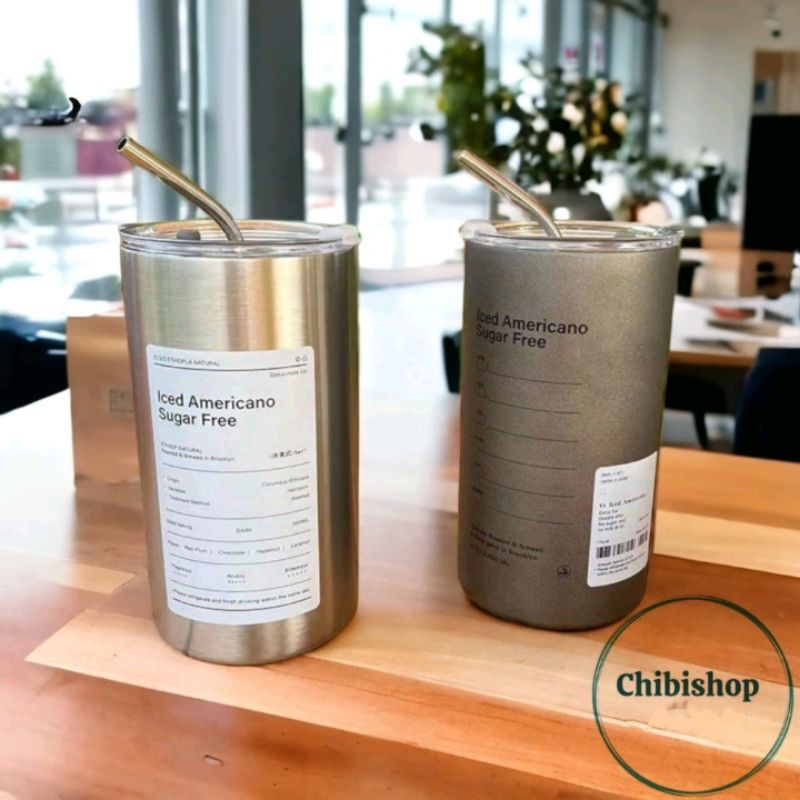 Ly giữ nhiệt iced americano inox 304 thể tích 600ml có ống hút tiện lợi WOTOCUP | Shopee Việt Nam