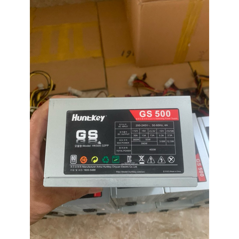 Nguồn máy tính Huntkey GS 500 400w hàng tháo máy (4pin cpu, 6pin vga) | Shopee Việt Nam