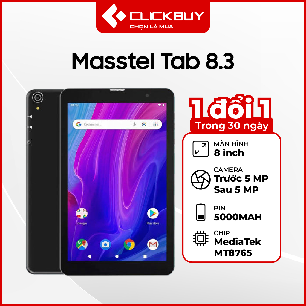 Máy tính bảng Masstel Tab 8.3 3GB 32GB Chính Hãng | Shopee Việt Nam