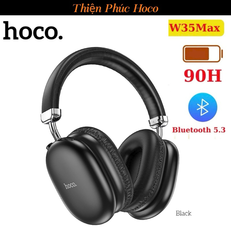 Tai Nghe Chụp Tai Cao Cấp Hoco W35 Max Bản 2024, Bluetooth 5.3, Nghe Nhạc Hay, Thời Lượng Pin ...
