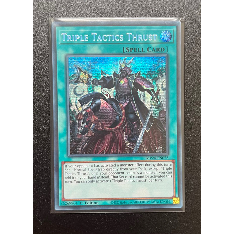 YMS - [Thẻ bài Yugioh] - [TCG-UK] - MP24-EN073 - Triple Tactics Thrust - Prismatic Secret Rare ...