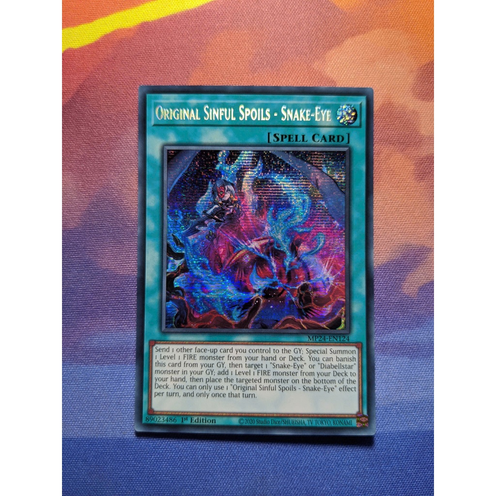 lá thẻ bài Original Sinful Spoils - Snake-Eye - MP24-EN124 - Prismatic Secret Rare 1st Edition ...