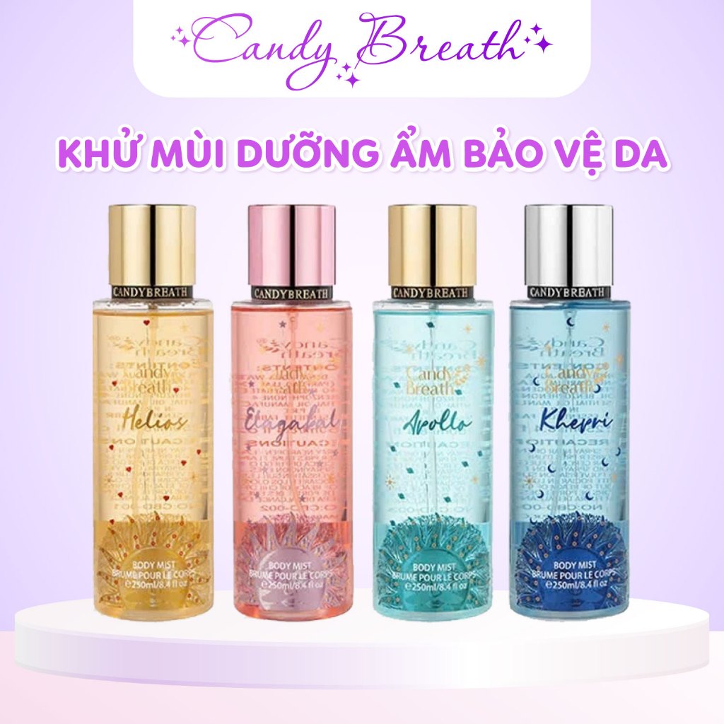 Xịt Thơm Body Toàn Thân Mist Victoria Candy Breath, Hỗ TRợ Khử Mùi Cơ ...