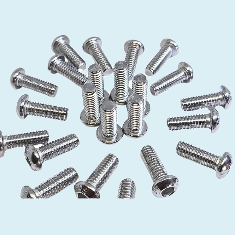 Bulong lục giác mo đầu tròn, đầu dù inox 304(10 con) | Shopee Việt Nam