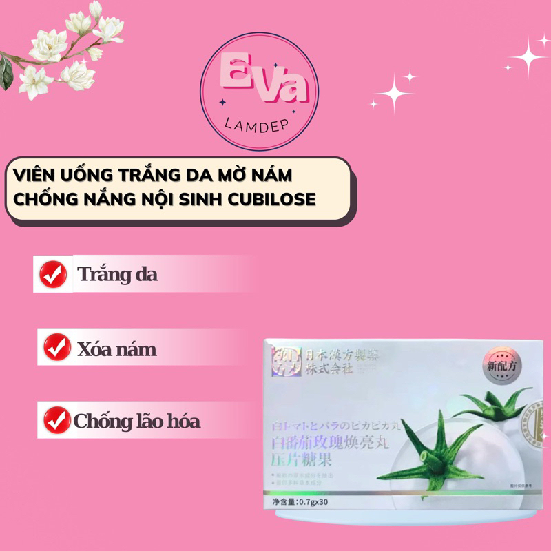 Viên Uống Trắng Da Hủy Nám Nội Địa Trung Chống Nắng Nội Sinh Cubilose ...