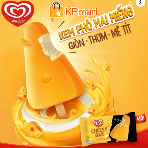 Kem phô mai Wall's Cheesy Bar 78ML | Shopee Việt Nam