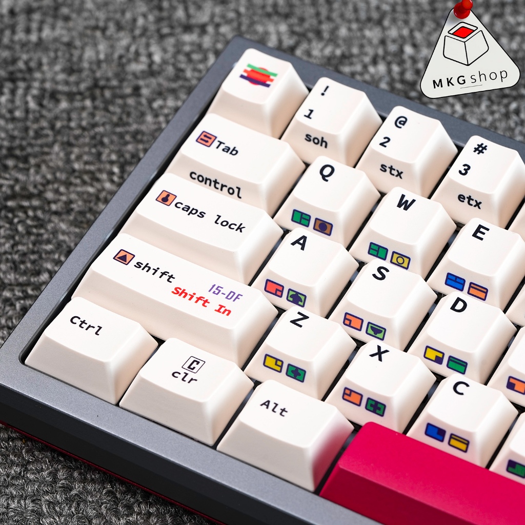 Keycap C64 R2 | PBT dyesub | Cherry profile | keycap rẻ đẹp 145 nút bàn ...