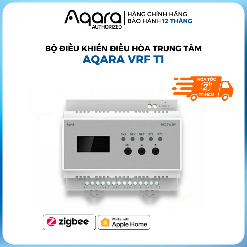 Bộ điều khiển điều hoà trung tâm Aqara VRF T1, kết nối Ziggee, tương ...