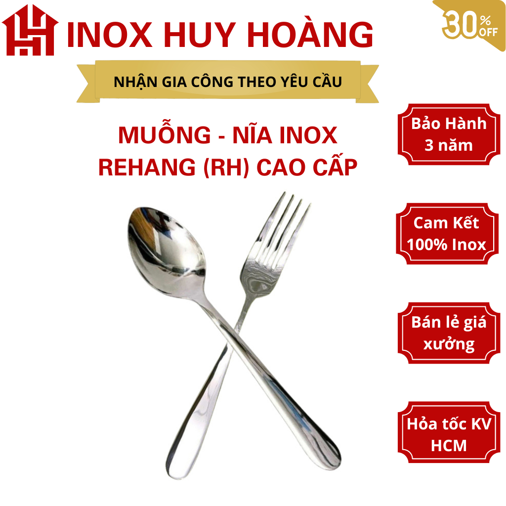 Muỗng-nĩa inox thương hiệu Rehang (RH). Inox 304 cao cấp, muỗng nĩa ăn ...