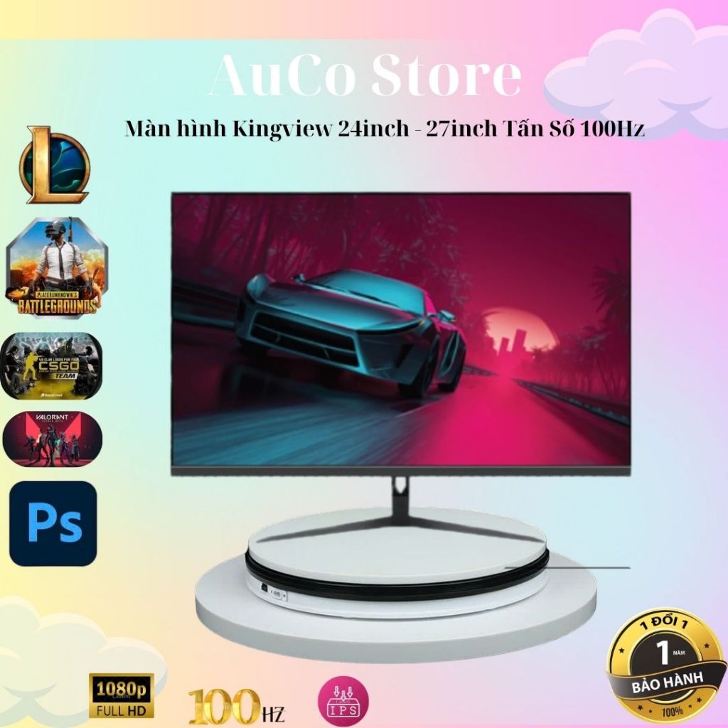 Màn hình Kingview 24 - 27inch , Tần số 100Hz, Tràn Viền , Full HD , Bảo hành 24 Tháng | Shopee ...