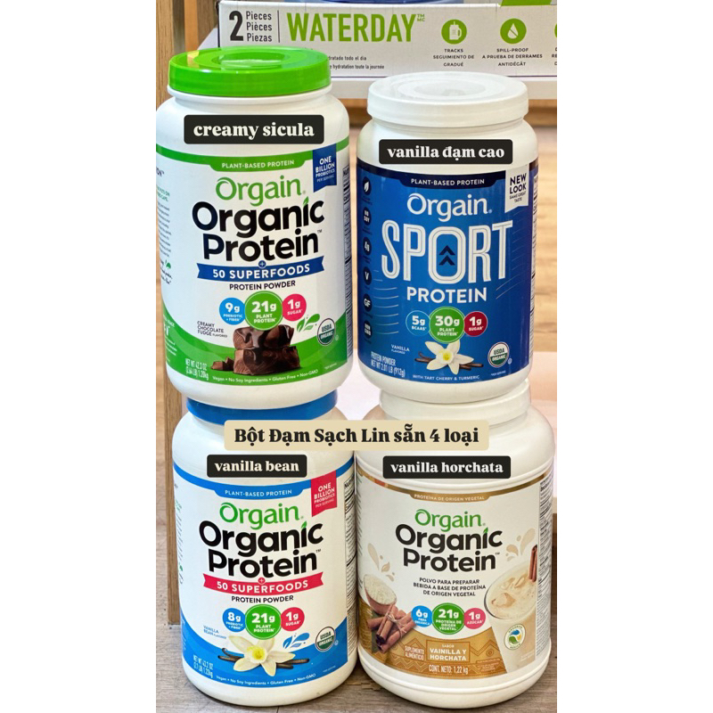 BỘT PROTEIN SẠCH ORGAIN MỸ - VỊ Vanilla, Chocolate & Horchata Siêu Ngon ...