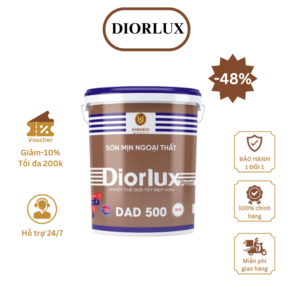 SƠN MỊN NGOẠI THẤT DAD 500 (18 Lít) | Shopee Việt Nam