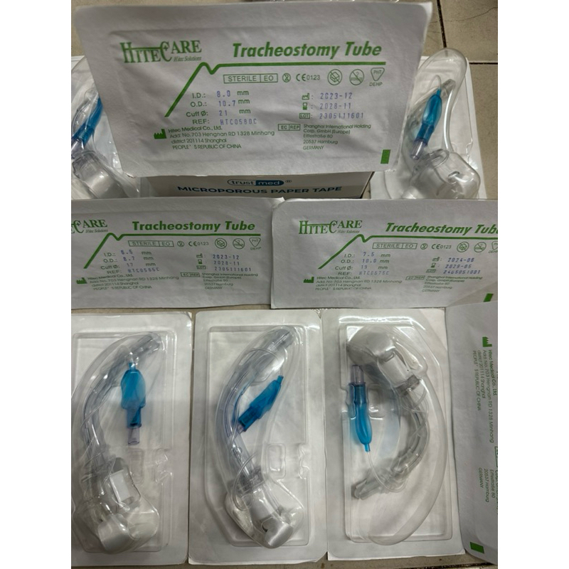ỐNG BỘ DỤNG CỤ KHAI MỞ KHÍ QUẢN CANUYN CÓ BÓNG (Tracheostomy tube), Ống ...