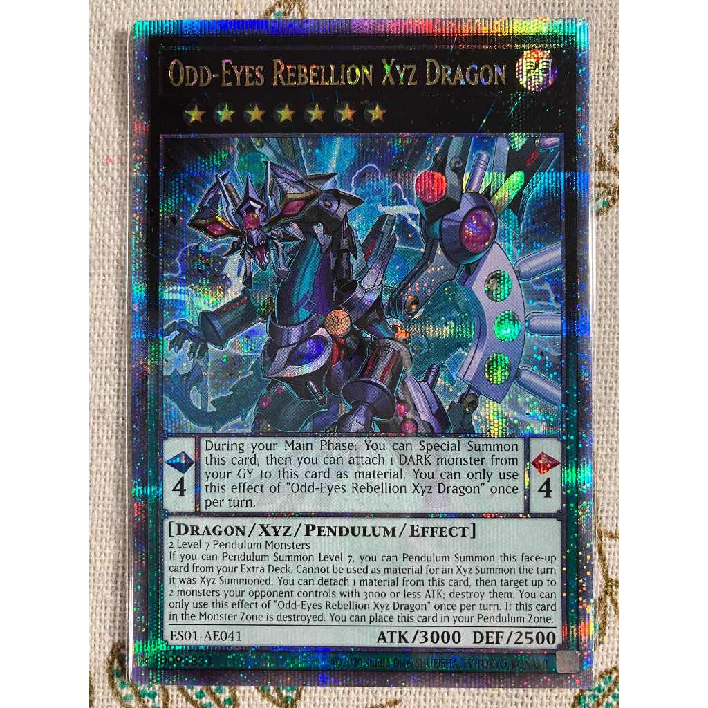 [LiLy_Yugioh] Lá bài ES01-AE041 Odd-Eyes Rebellion Xyz Dragon (QCSR) | Shopee Việt Nam