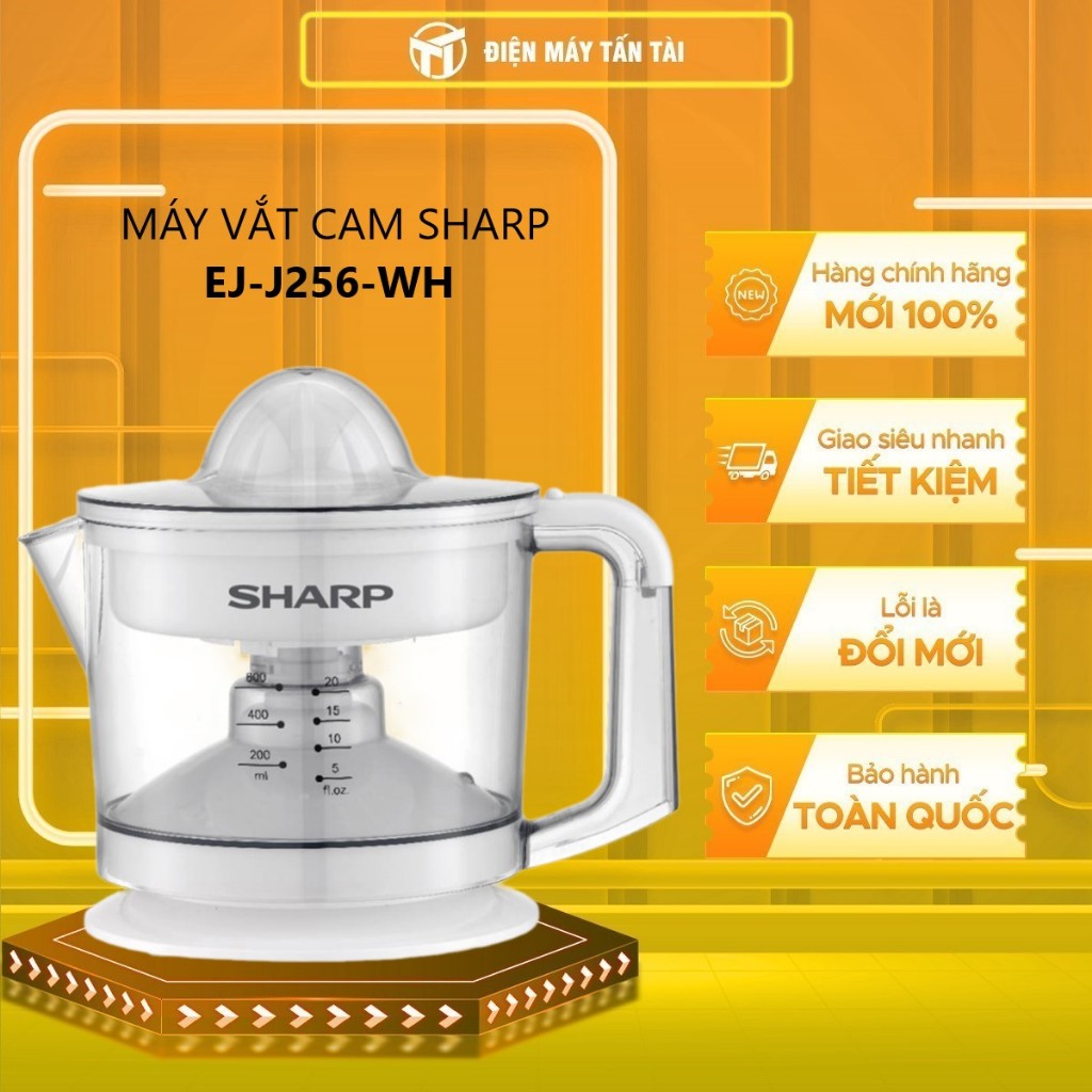 EJ-J256-WH - MÁY VẮT CAM SHARP EJ-J256-WH , Công suất:25 W , Dung tích ...