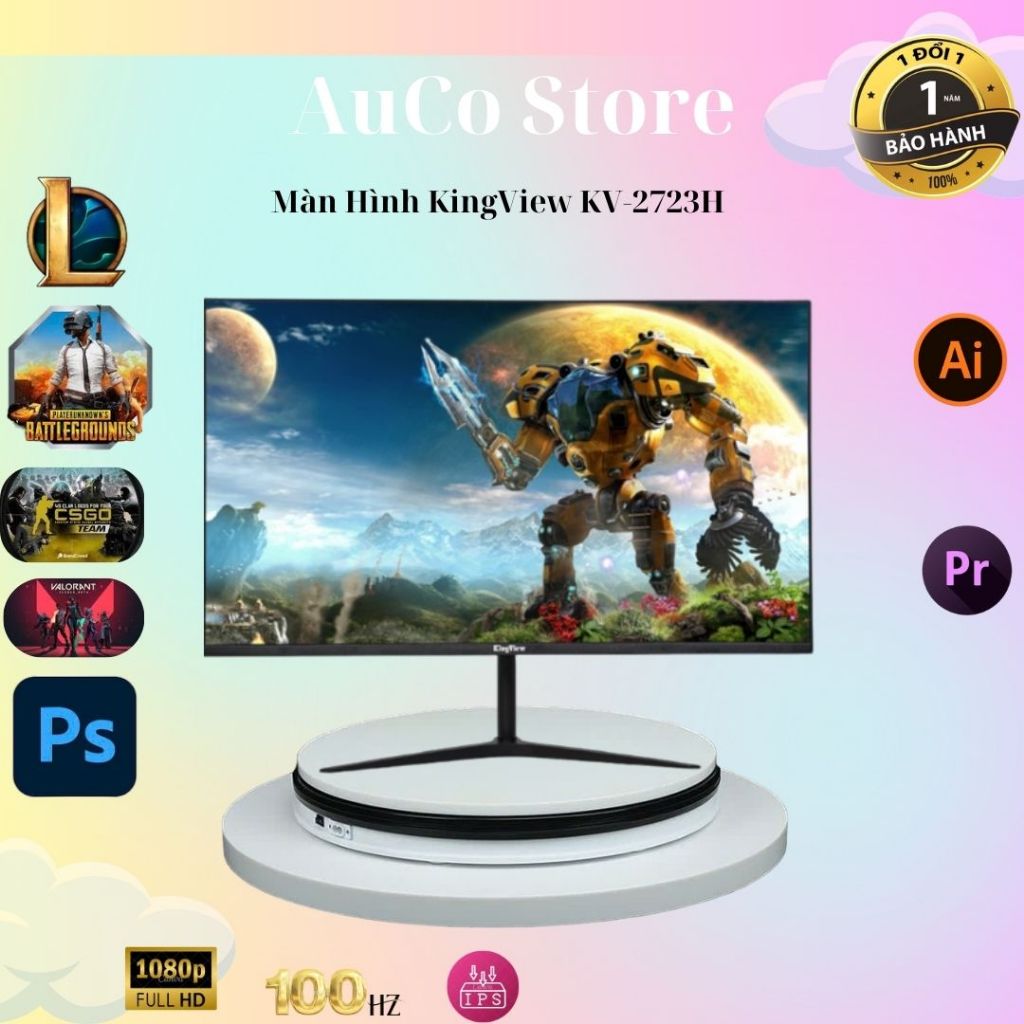 Màn Hình Kingview KV-2723H 27inch 100Hz Full Viền CHUYÊN GAMING | Shopee Việt Nam