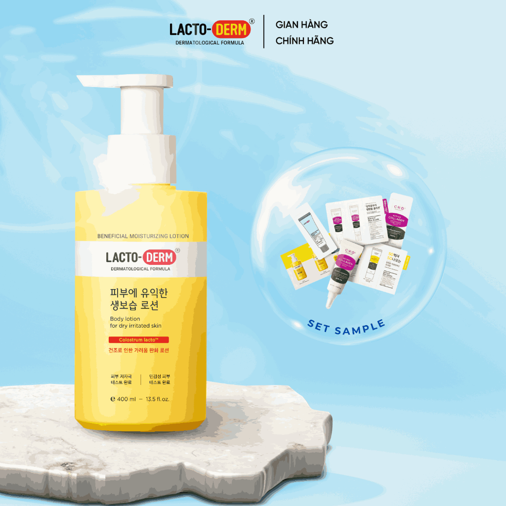 Sữa Dưỡng Thể Lactoderm Beneficial Moisturizing Lotion 400ML | Shopee ...