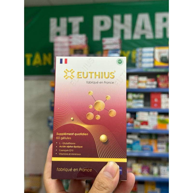 [ Nhập khẩu Pháp - Chíng hãng ] Viên uống EUTHIUS hộp 60Viên - Thực ...