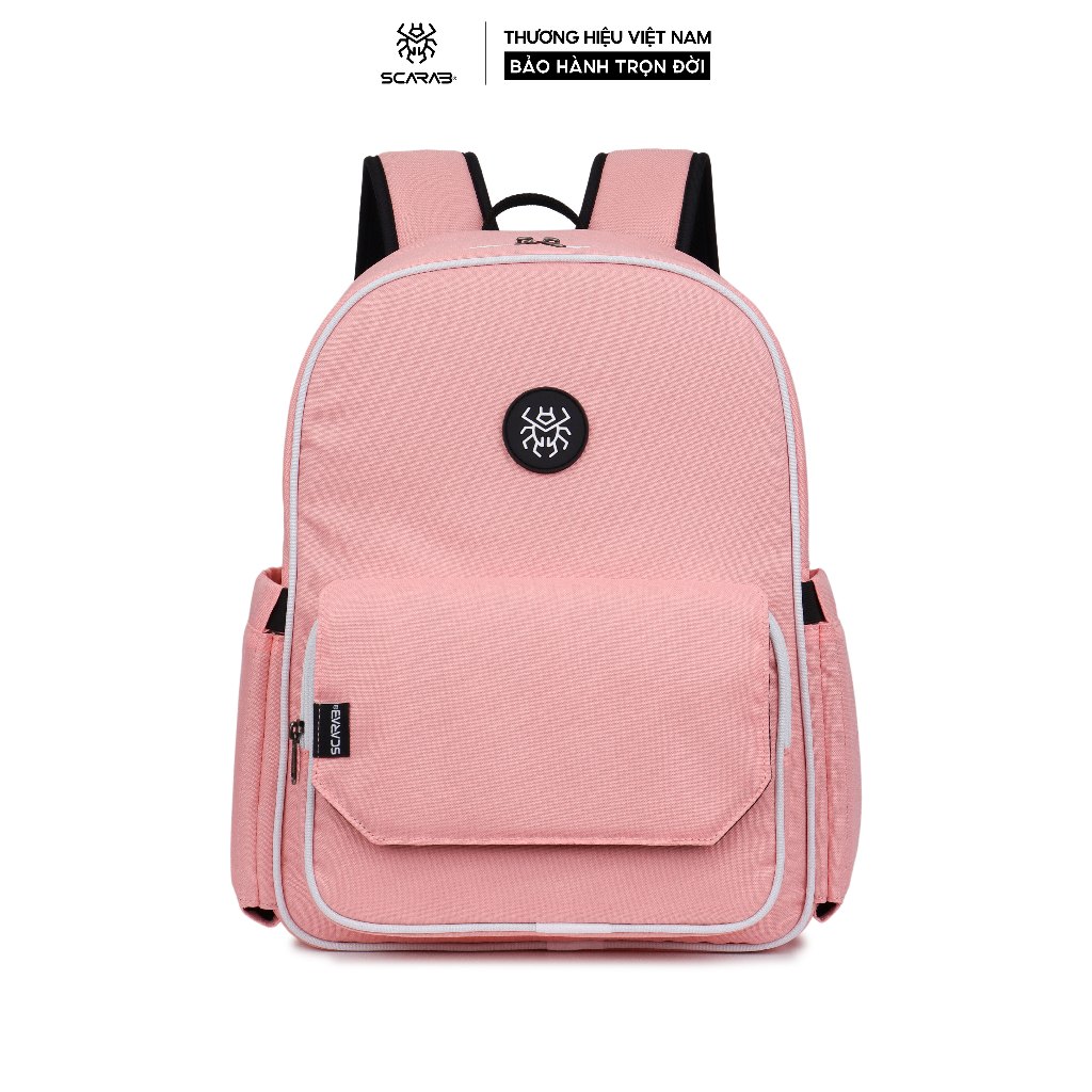 Balo Đi Học Nam Nữ SCARAB DAYPACK BACKPACK Đứng Form Dày Dặn Đựng Vừa ...
