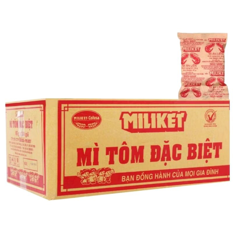 Mì Miliket gói 65g thùng 100 gói | Shopee Việt Nam