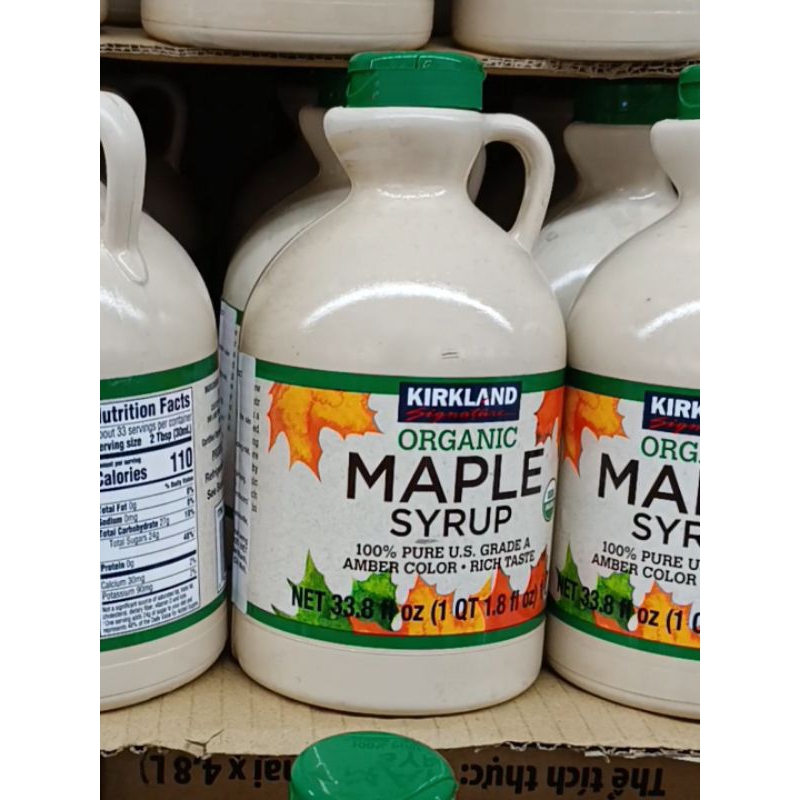 Siro lá phong Maple Syrup Hữu Cơ Kirkland 1L nhập khẩu Canada | Shopee ...