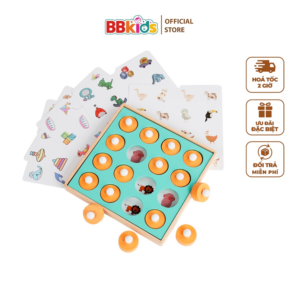 BBkids Bàn Cờ Đồ Chơi Trẻ Em, Bộ Đồ Câu Đố Bằng Gỗ, Đồ Chơi Montessori ...
